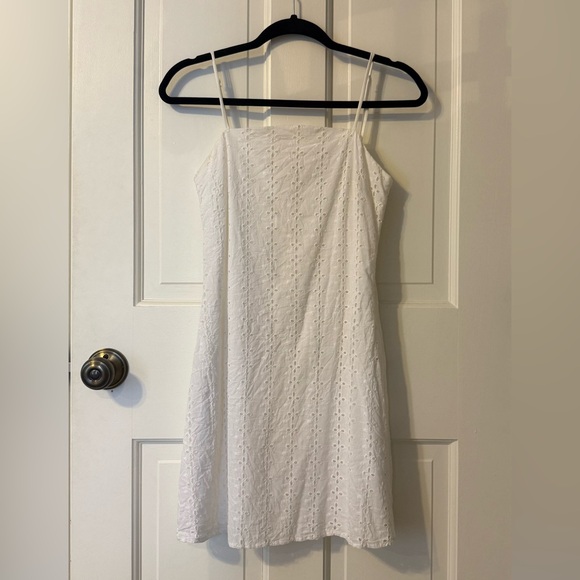 miami | Dresses | Miami White Eyelet Mini Dress | Poshmark